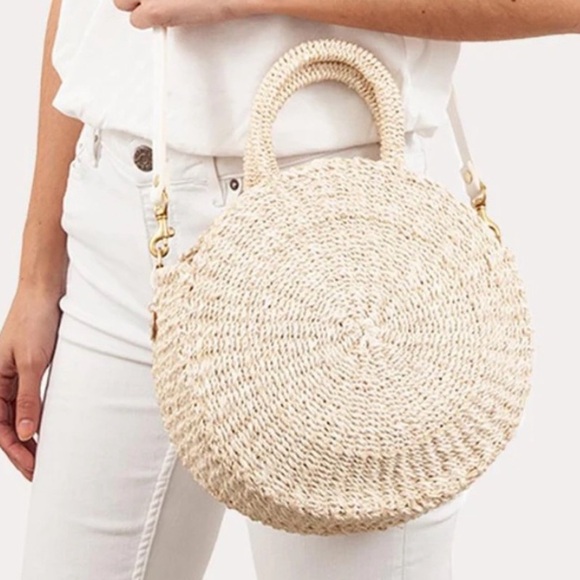 Clare V | Bags | Clare V Moyer Alice Raffia Circle Crossbody Bag | Poshmark